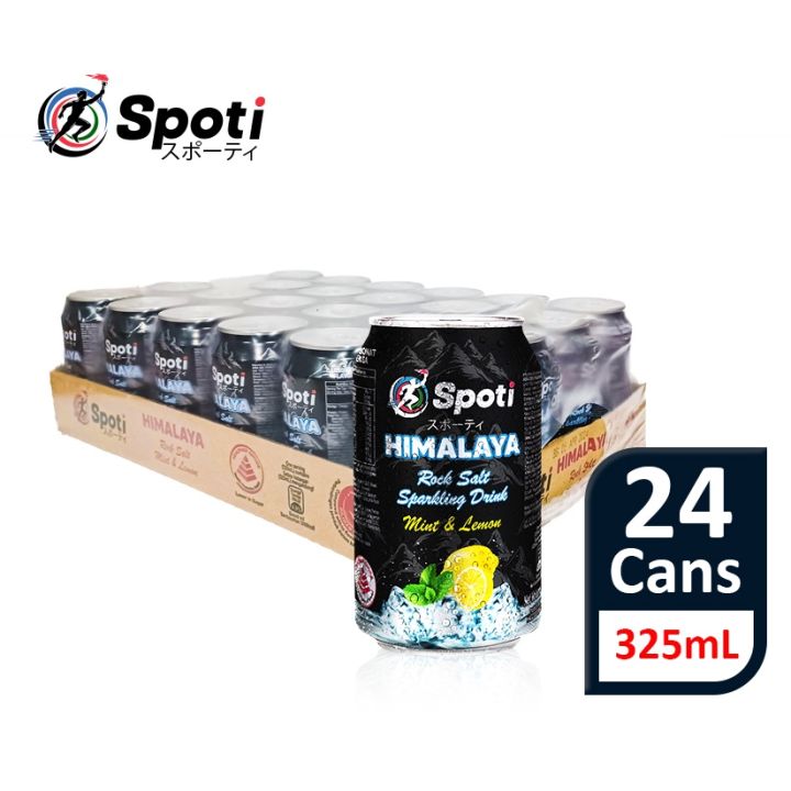 SPOTI Himalaya Rock Salt Mint & Lemon Refreshing Sparkling Sports Drink ...