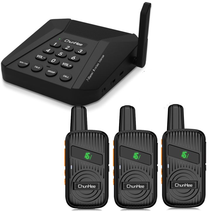ChunHee 21-Channel Home Wireless Intercom System with 16-Channel Radio ...