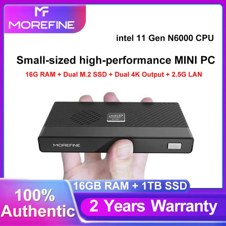 MOREFINE M6 Mini PC 11th Gen In N6000 2.9GHz Windows 11 DDR4 2933MHz ...