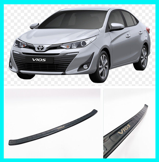 TOYOTA VIOS 2019-2021 Rear Bumper Guard Trunk Protector Stainless Steel ...