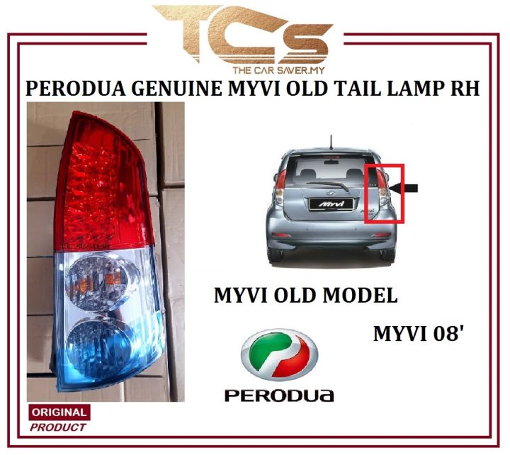 Perodua Genuine Myvi Old Tail Lamp RH | Lazada