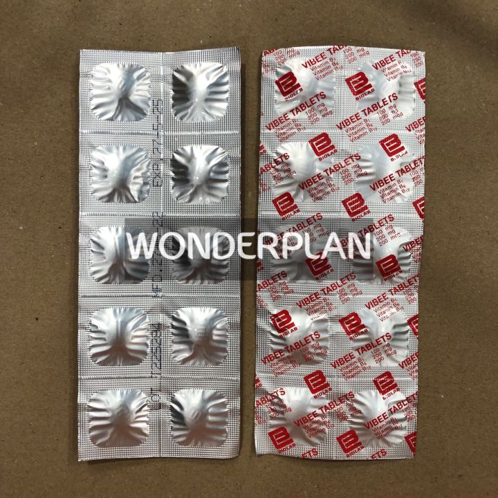 Wonder Plan Biolab Vibee Tablets 10s 1 Strip ( Vitamin B1, B6, B12 ...