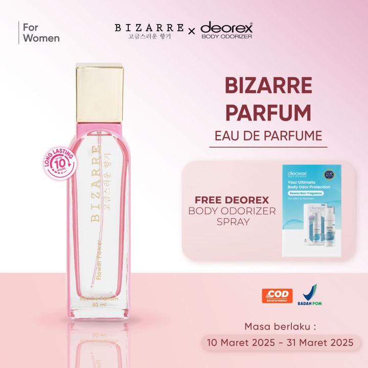 (FREE DEOREX) BIZARRE Parfum EDP Eau De Perfume - 50 ML | Lazada Indonesia