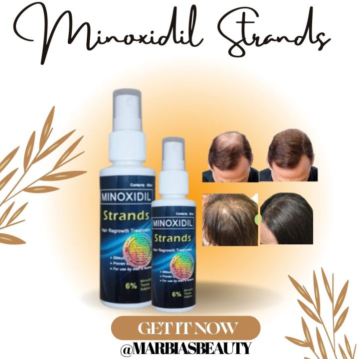 Minoxidil Strands 6% Minoxidil Topical Solution (60ml per bottle) Hair ...