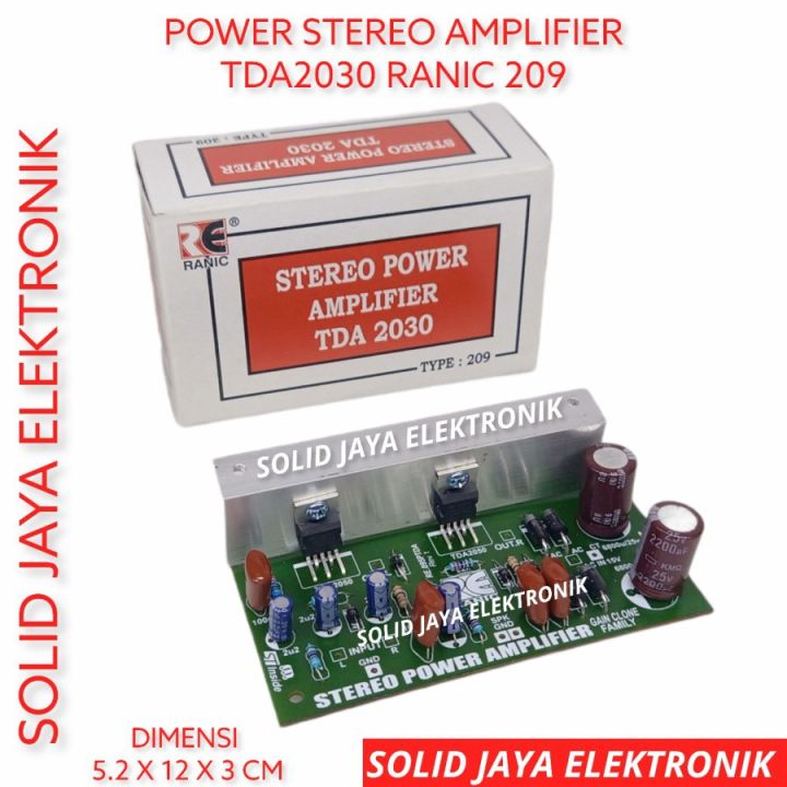KIT POWER AMPLIFIER STEREO TDA2030 TDA 2030 PLUS PSU ELCO DIODA AMPLI ...