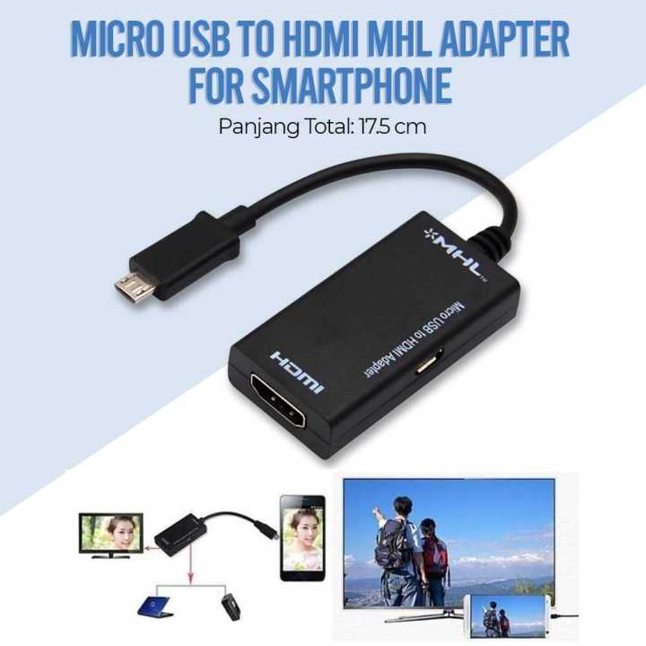 ROBOTSKY TYPE C Micro USB to HDMI MHL Adapter for Smartphone - S2 Konverter ini dapat Anda ...