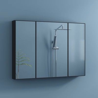 Bathroom Comprehensive Mirror Space Aluminum Bathroom Mirror Cabinet ...
