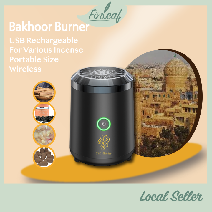 FORLEAF Electric Bakhoor Burner Bukhoor Incense Burner Car Portable ...