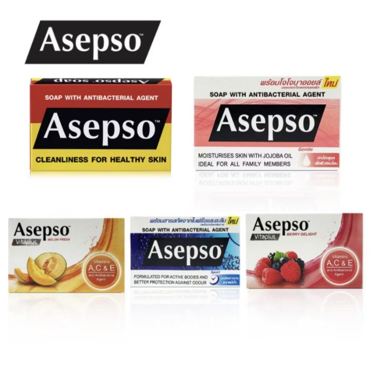 1PCS ASEPSO Antiseptic Soap Antibacterial Agent Healthy Skin/Melon ...
