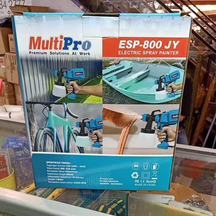 Spray gun cat listrik MULTIPRO ESP-800 JY Electric spray painter ...