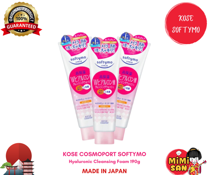 KOSE COSMEPORT SOFTYMO HYALURONIC CLEANSING FOAM 190g (Made in Japan) | Lazada PH