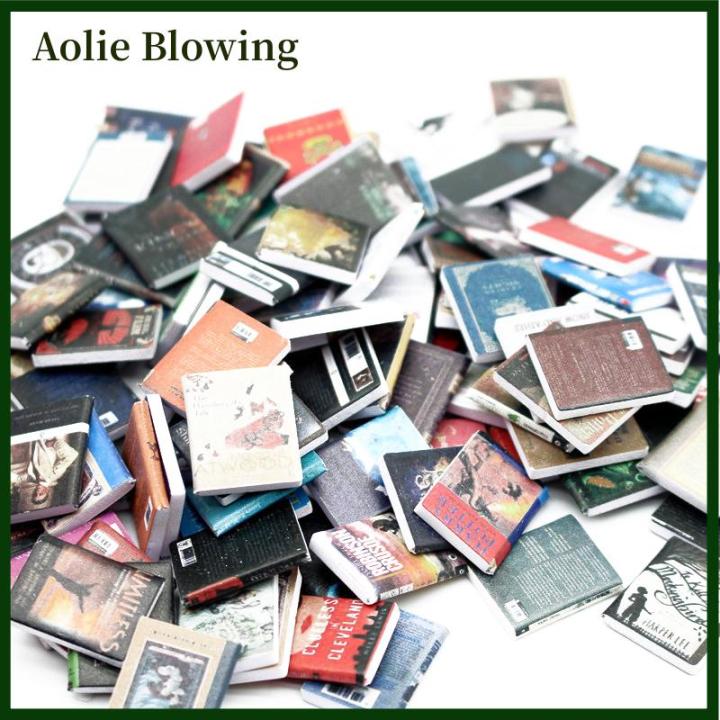 Aolie 10PCS Dollhouse Miniature Magazines Books Novels Model Dolls ...