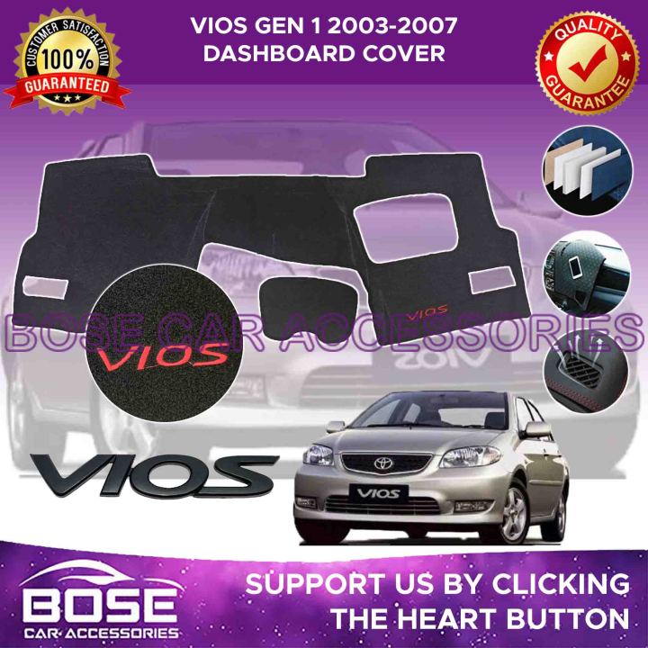Toyota Vios Dashboard Cover Batman Gen 1 2003 2004 2005 2006 / Gen 2 2007 2008 2009 2010 2011 ...