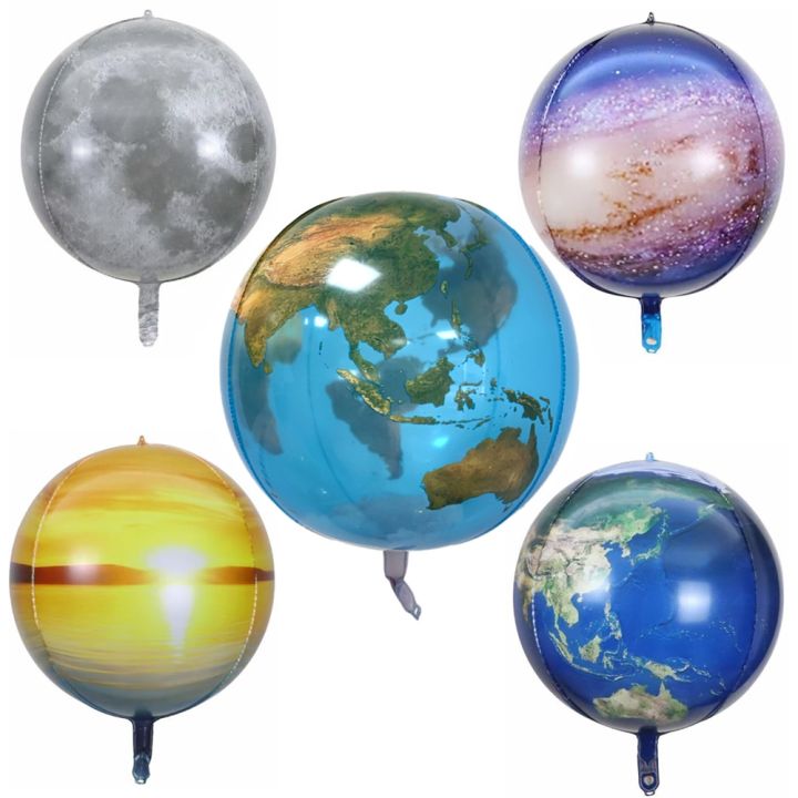 [Hot Sale]Fashionable attire 4pcs/Pack Solar System Birthday Balloons ...