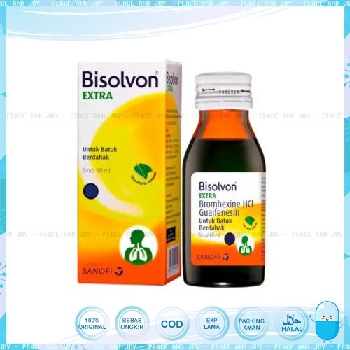 OBAT BATUK BISOLVON EXTRA 60 ML MENGENCERKAN DAHAK MENGATASI BATUK ...