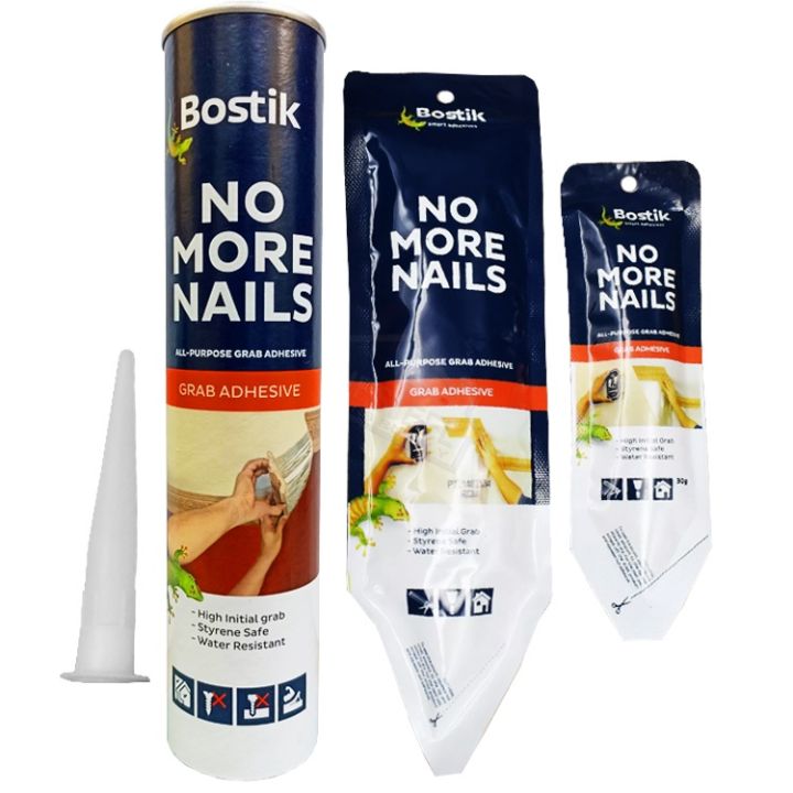 BOSTIK No More Nails All-Purpose Grab Adhesive - Strong and Versatile ...