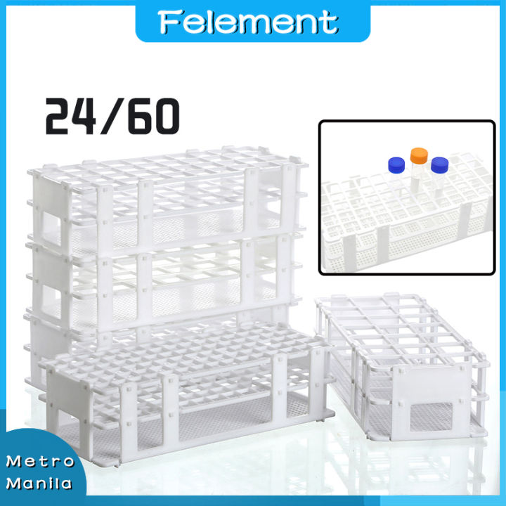 24/60 Holes Test Tube Stand Test Tube Holder Stand Detachable Lab Test ...
