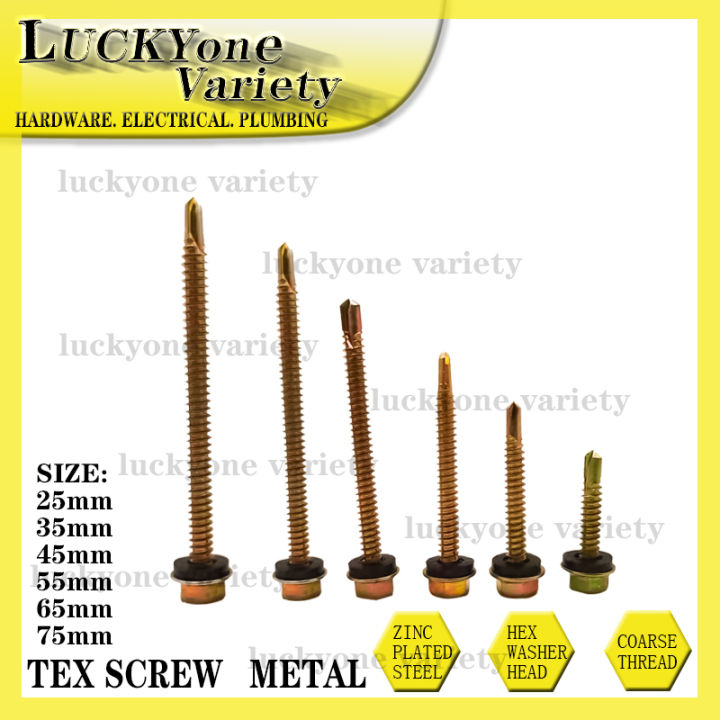 TEX SCREW FOR METAL & FOR WOOD (SOLD PER 100PCS) | Lazada PH