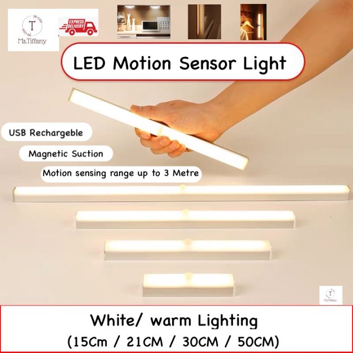 [SG Stock] LED Sensor light USB Rechargeable Induction Light Motion ...