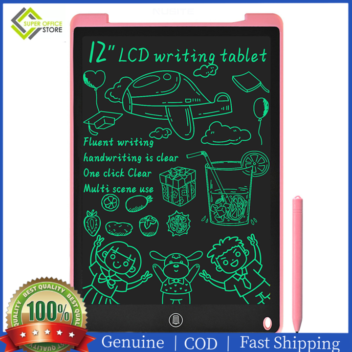 【Panas/COD】LCD Writing Tablet 12 Inch Color Screen with Stylus Drawing ...
