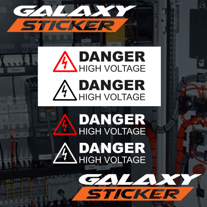 cutting sticker hardcase panel listrik genset danger high voltage ...