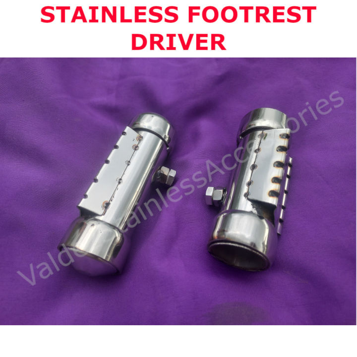 NEW STYLE DRIVER FOOTREST, STAINLESS FOR TMX 125/155 , RUSI, EURO, XRM ...