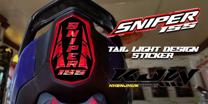 Yamaha Sniper 155 Tail Light Decal Sniper 155 Design | Lazada PH