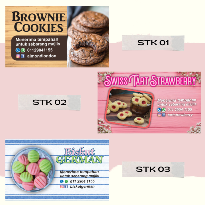 STICKER KUIH RAYA / STICKER RAYA / STICKER BISKUT RAYA 🔥 | Lazada