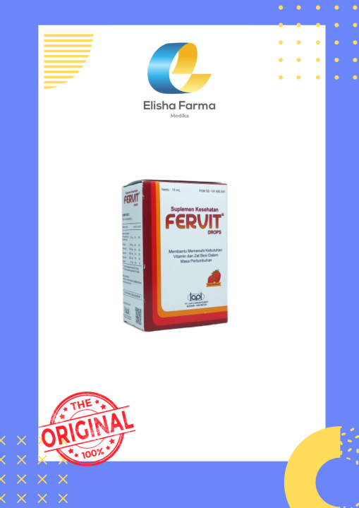 Fervit Drops 15 ml - Vitamin dan Zat Besi Dalam Masa Pertumbuhan Anak ...