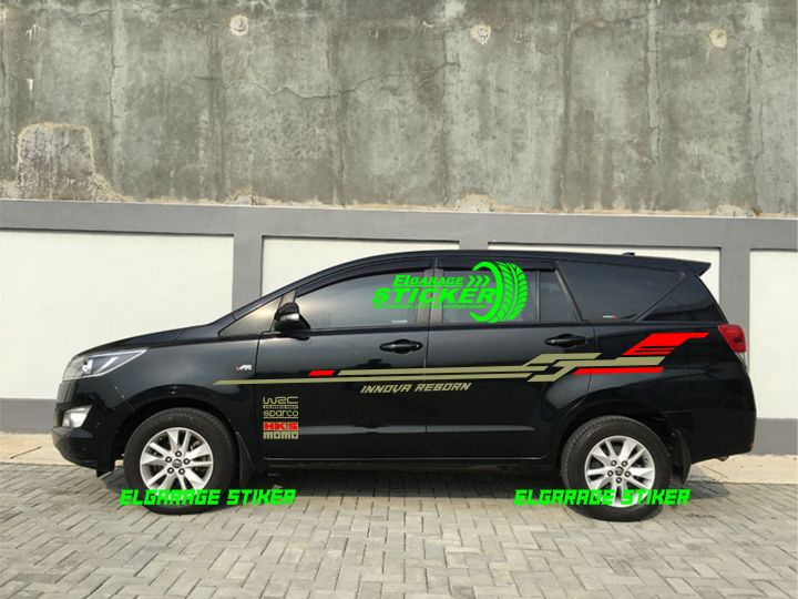 Stiker mobil kijang innova stiker list body mobil innova cutting stiker ...