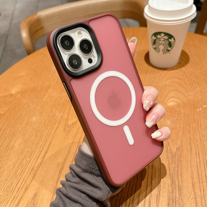 CrashStar MagSafe Matte Shockproof Hard Phone Case For iPhone 15 Pro ...