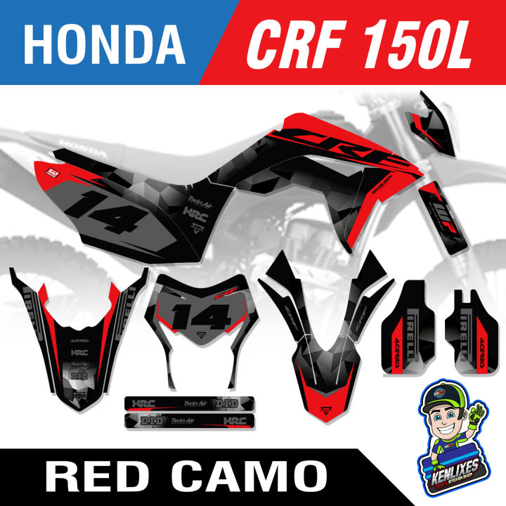 Honda CRF 150 Full Body Sticker Decals CAMO Edition Kenlixes | Lazada PH