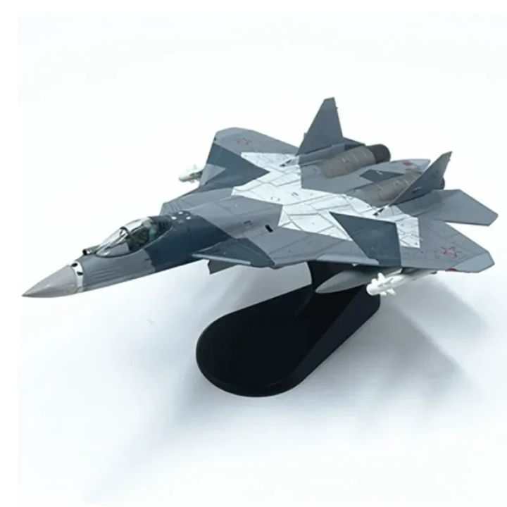 SDSDiecast Metal Alloy 1/100 Scale Russian Su 57 SU57 Fighter Airplane ...