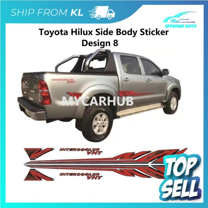 Toyota Hilux Vigo Body Sticker Intercooler VNT Design 8 - Stiker ...