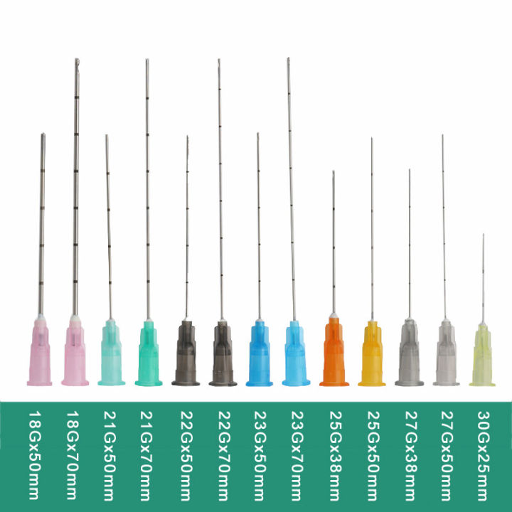 Blunt-tip Cannula for filler injection 18G 21G 22G 23G 25G 27G 30G uric ...