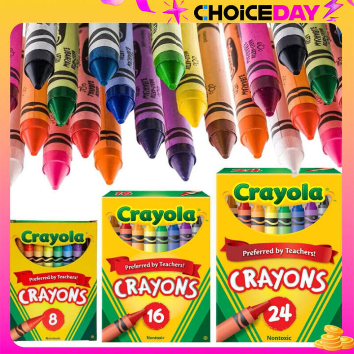 schoolsupplies color Crayola Crayons Set of 8, 16 or 24 colors | Lazada PH