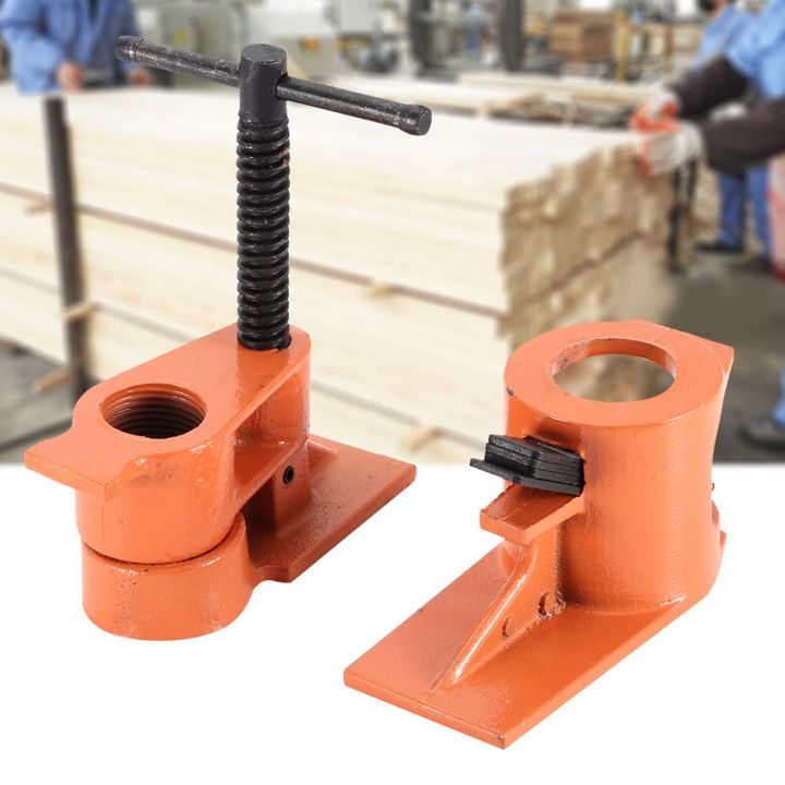 Pipe Clamp 1 inch Woodworking Vise Fixture Heavy Duty Woodworking Pipe ...