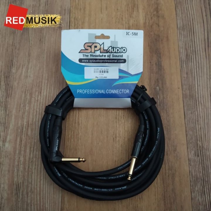Kabel Gitar SPL Audio IC5M panjang 5 Meter Jeck Lurus dan L | Lazada ...