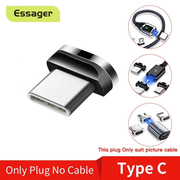 Essager Magnetic Square Plug No cable - Micro USB Plug / Type C Plug ...