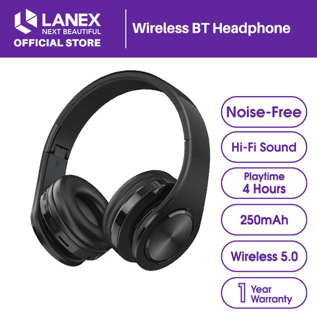 LANEX LT13 Wireless BT Headphone | Lazada