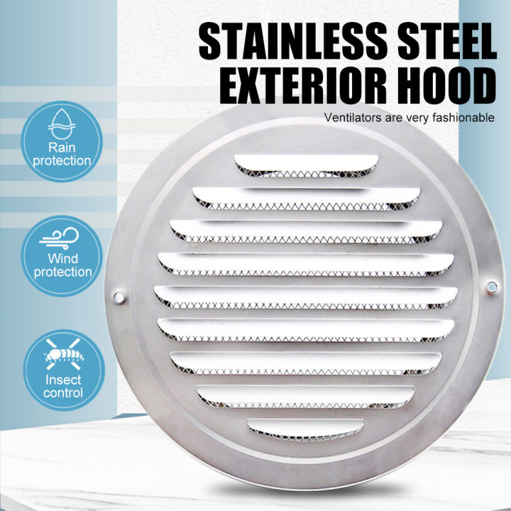 Stainless steel flat louver air outlet kitchen range hood exhaust duct ...