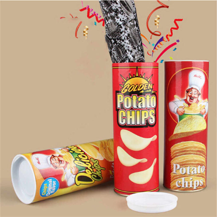 Ready Stock ~Viral ULAR BEKAS Prank Potato Snake Chip Tricky Toy Fake ...