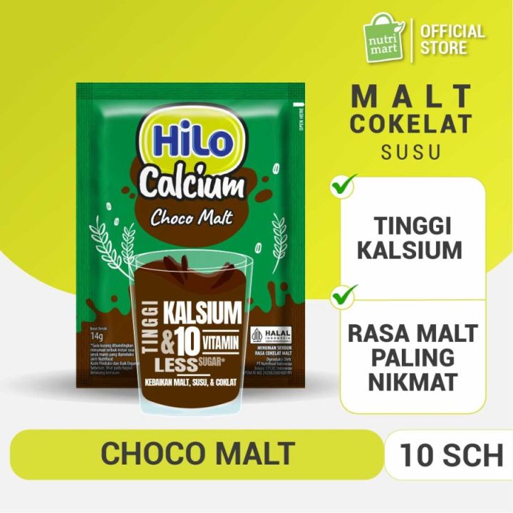 CHOCO MALT HILO - HiLo Choco Malt Hi Calcium iai 10 sachet – Malt ...