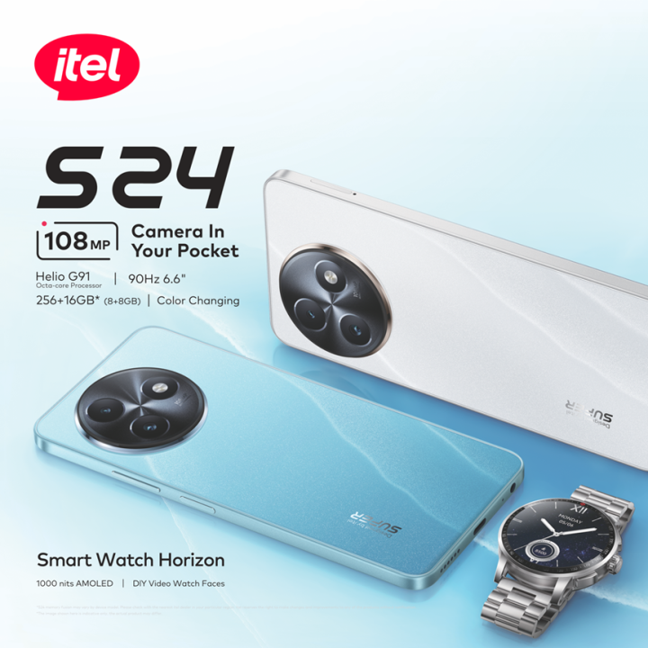 [New] itel S24 RAM 24GB (12GB+12GB)+ROM 256GB | Helio G99 | 45W 5000mAh ...