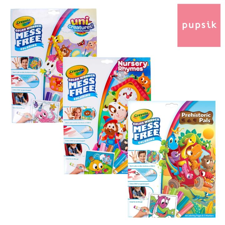 Crayola Color Wonder Mess Free Coloring Pad & Markers (8 Designs ...