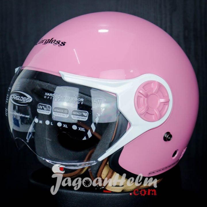 CARGLOSS HELM YRH HIJAB | MILK SHAKE PINK | RETRO CARGLOS | Lazada ...