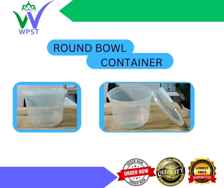 ROUND BOWL CONTAINER (AVAILABLE ALL SIZES) | Lazada PH