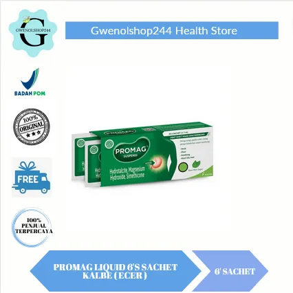 PROMAG LIQUID 6'S SACHET KALBE ( ECER ) / OBAT LAMBUNG / OBAT MAAG ...