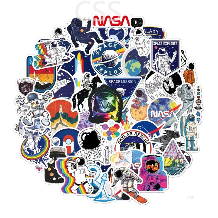 Fantasy Space Astronaut Creative Universe Suitcase Notebook Skateboard ...