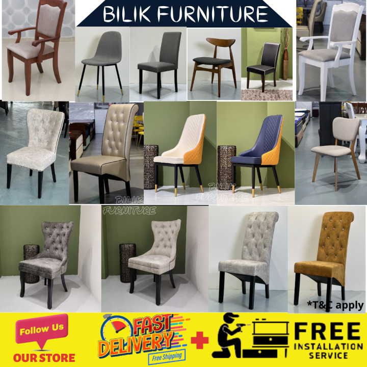 Bilik Furniture-[CHAT US FAST] Dining Chair (Chair Only)Kursi Sahaja ...